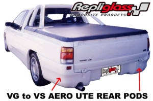 HOLDEN COMMODORE VG / VP / VR / VS UTE AERO REAR BUMPER BAR REAR ...