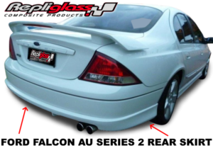 FORD FALCON AU XR SERIES 2 AND 3 REAR BUMPER BAR SKIRT EXSTENSION ...