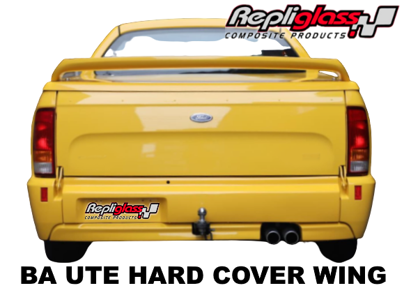 FORD FALCON BA / BF UTE HARD COVER REAR WING SPOILER 250 PURSUIT STYLE ...