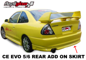 MITSUBISHI LANCER CE COUPE EVOLUTION EVO 5 EVO 6 STYLE REAR BUMPER BAR ...