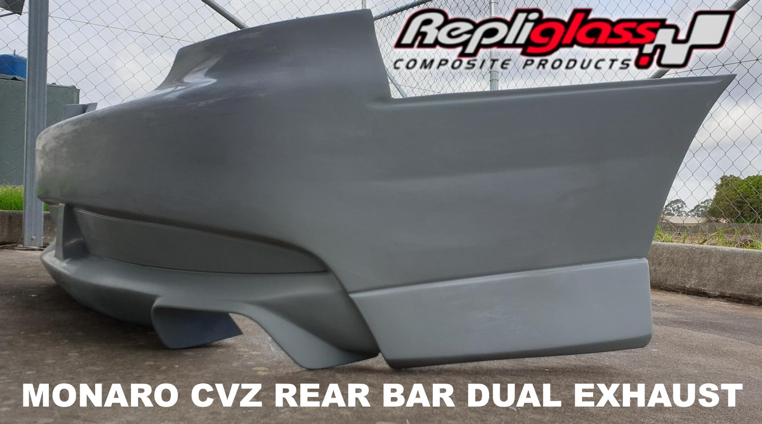 HOLDEN MONARO REAR BUMPER BAR WITH DUAL TWIN EXHAUSTS TO SUIT CV8 Z 2 ...