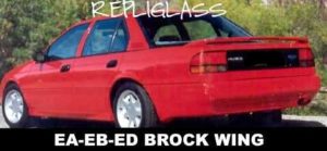 FORD FALCON EA EB ED SEDAN REAR BOOT SPOILER WING TWO POSTS WITH LIGHT ...