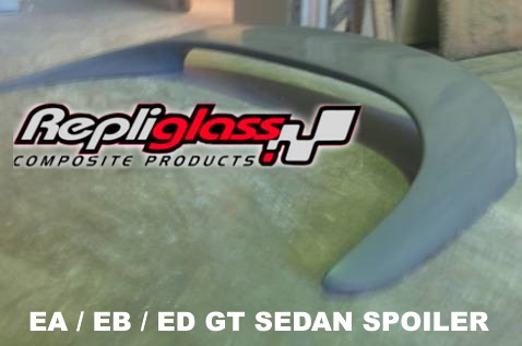 FORD FALCON EA EB ED GT SEDAN REAR BOOT SPOILER WING WITH BRAKE LIGHT ...