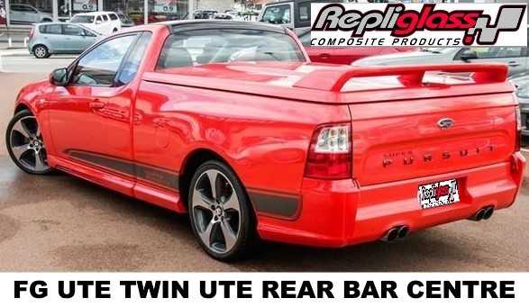 FORD FALCON FG UTE TWIN QUAD DUEL EXHAUST REAR BUMPER BAR CENTRE XR6 ...