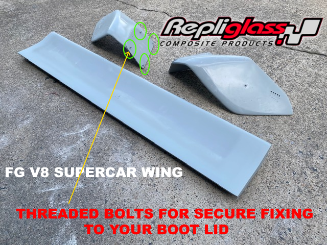 FORD FALCON FG SEDAN V8 SUPERCAR REAR WING RACE CAR SPOILER FULLY ...