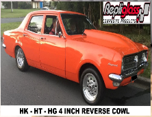 HOLDEN HK / HT / HG 4 INCH REVERSE COWL BONNET HOOD SCOOP ONLY (exact ...