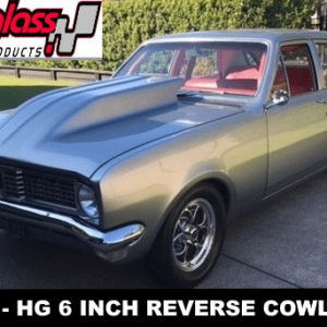 HOLDEN HK / HT / HG 6 INCH REVERSE COWL BONNET HOOD SCOOP ONLY (exact ...
