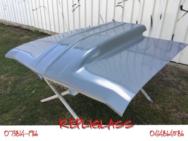 HOLDEN HK / HT / HG 4 INCH REVERSE COWL HINGED BONNET FIBREGLASS WITH ...