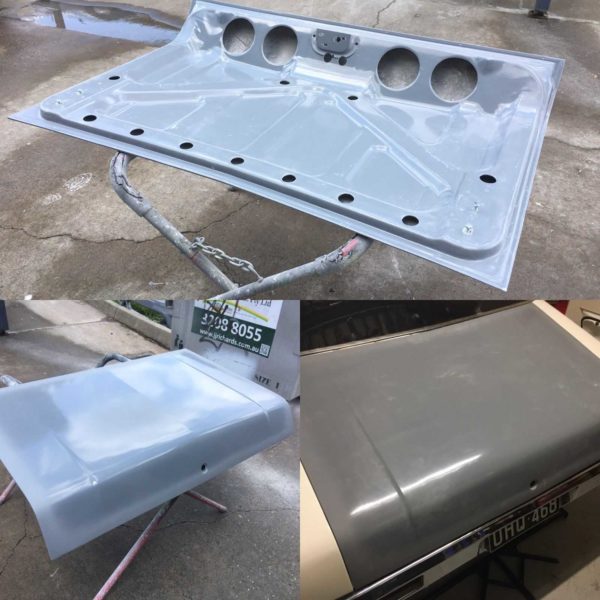 HOLDEN HQ SEDAN and MONARO FULL FIBREGLASS BOOT LID (mounts as per ...