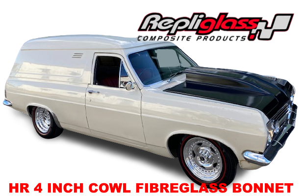 HOLDEN HR / HD 4 INCH REVERSE COWL BONNET HOOD SCOOP ONLY (exact shape ...