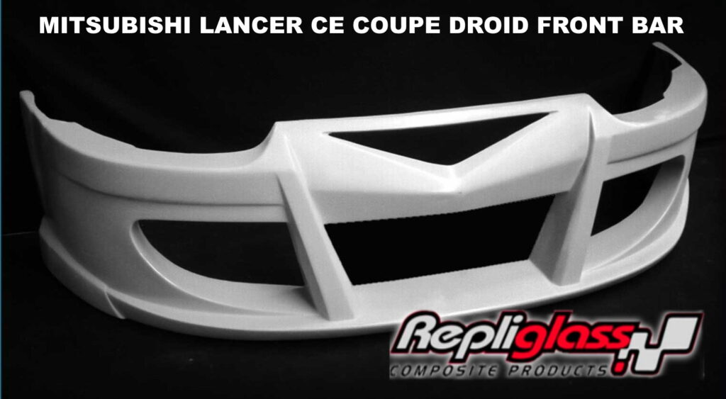 MITSUBISHI LANCER CE COUPE DROID FRONT BUMPER BAR SPOILER – Repliglass ...