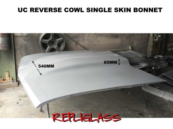 HOLDEN TORANA UC 3 INCH REVERSE COWL FULL BONNET SKIN FIBREGLASS ...