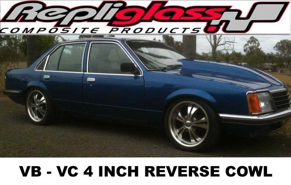 HOLDEN COMMODORE VT / VX 4 INCH REVERSE COWL BONNET HOOD SCOOP ONLY ...