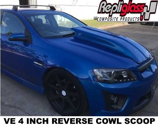 HOLDEN COMMODORE VN / VP 4 INCH REVERSE COWL BONNET HOOD SCOOP ONLY ...