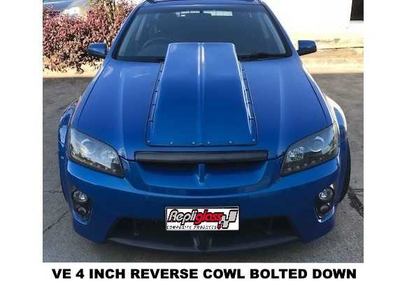 HOLDEN COMMODORE VE 4 INCH REVERSE COWL BONNET SCOOP EXACT SHAPE OF THE ...