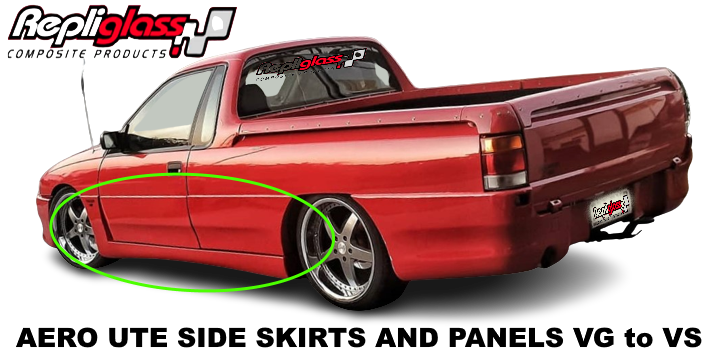 HOLDEN COMMODORE UTE VG / VR / VS UTE AERO STYLE SIDE SKIRTS AND DOOR ...