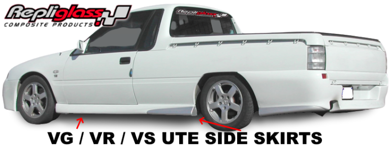 HOLDEN COMMODORE VG UTE SPORTS SIDE SKIRTS TO SUIT VG / VP / VR / VS ...