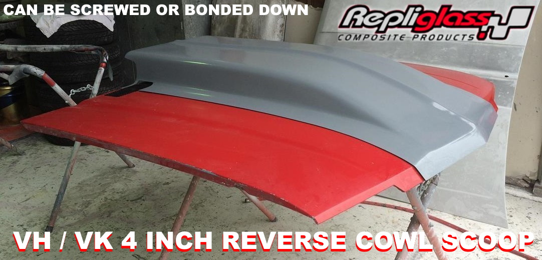 HOLDEN COMMODORE VH / VK 4 INCH REVERSE COWL BONNET HOOD SCOOP ONLY ...