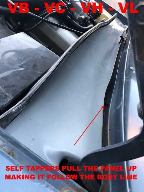 HOLDEN COMMODORE ENGINE BAY FIRE WALL INFILL PANEL TO SUIT VB / VC / VH ...