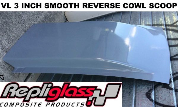HOLDEN COMMODORE VL 3 INCH REVERSE COWL SMOOTH BONNET SCOOP FIBREGLASS ...