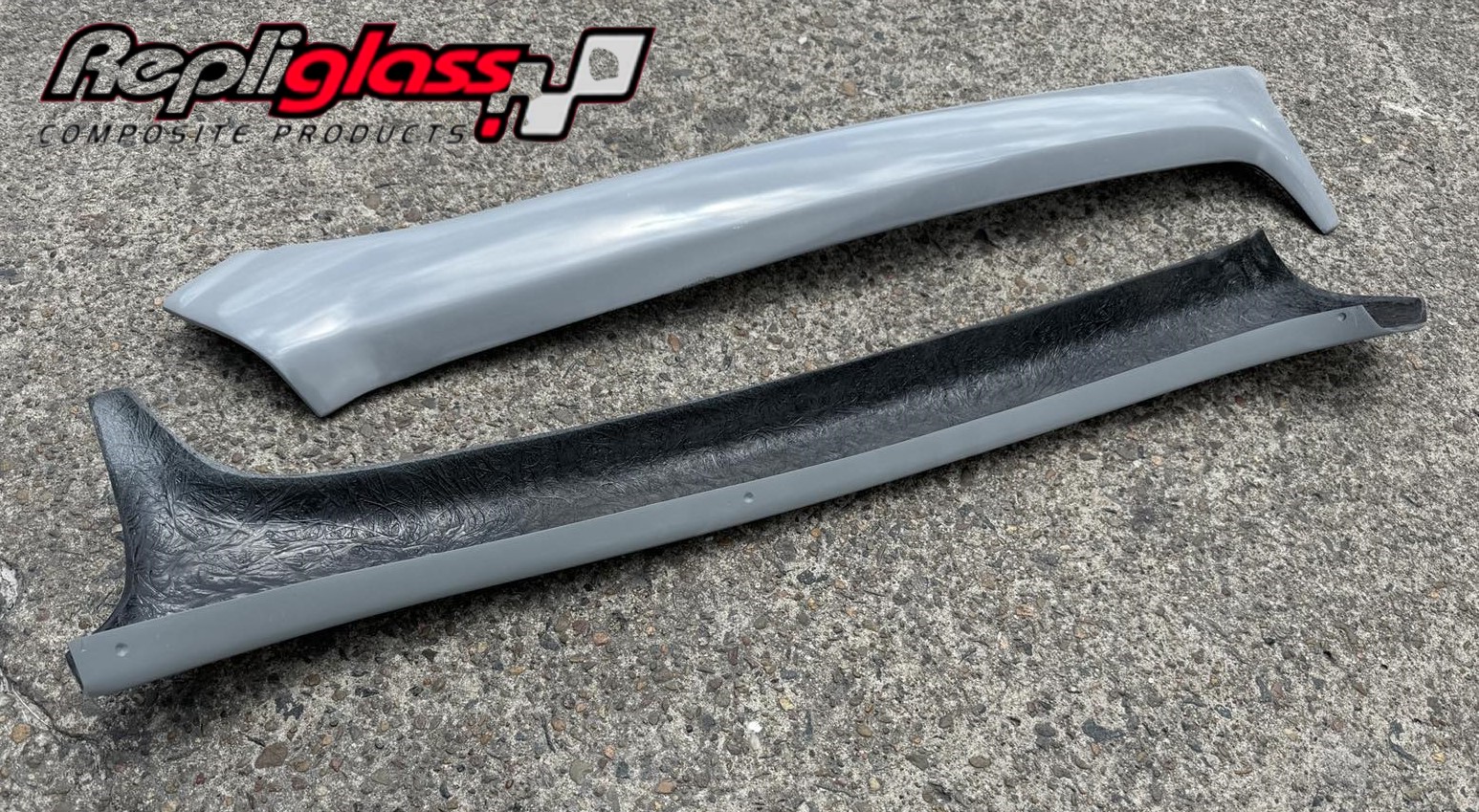 HOLDEN COMMODORE VL AERO WINDSCREEN PILLAR MOULDS (pair) FIBREGLASS ...