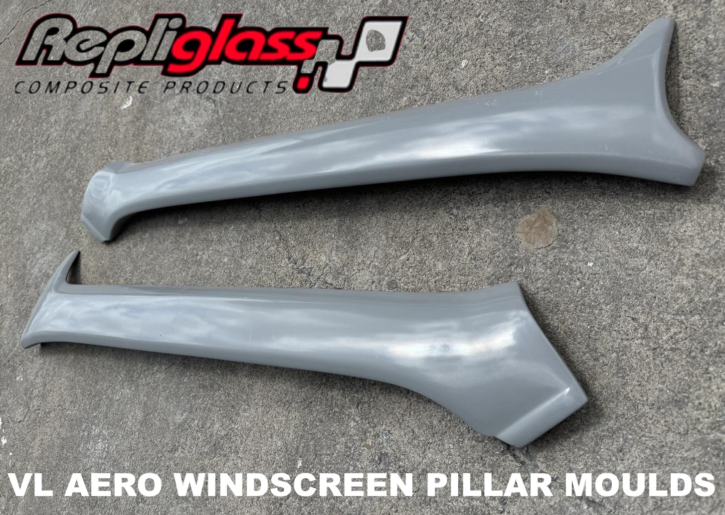 HOLDEN COMMODORE VL AERO WINDSCREEN PILLAR MOULDS (pair) FIBREGLASS ...