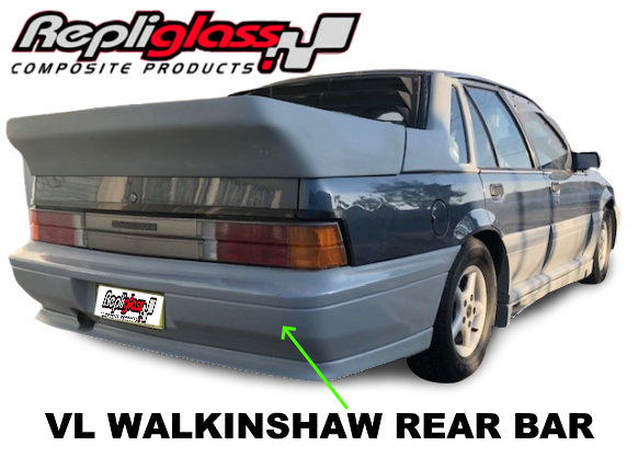 HOLDEN COMMODORE VL WALKINSHAW REAR BUMPER BAR GROUP A SS FIBERGLASS ...