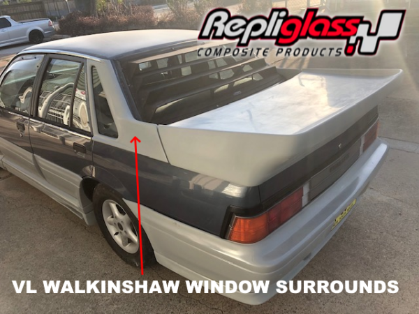 HOLDEN COMMODORE VL WALKINSHAW REAR SPOILER WINDOW SURROUND X 2 GROUP A ...
