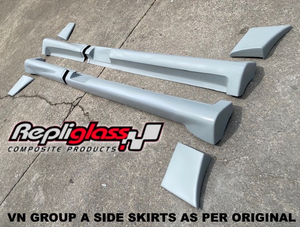 HOLDEN COMMODORE VN GROUP A SS SIDE SKIRTS AS PER ORIGINAL 8 PIECE KIT ...