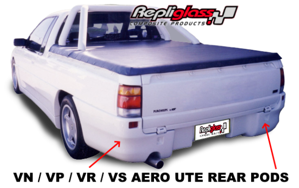 HOLDEN COMMODORE VG / VP / VR / VS UTE AERO REAR BUMPER BAR REAR ...