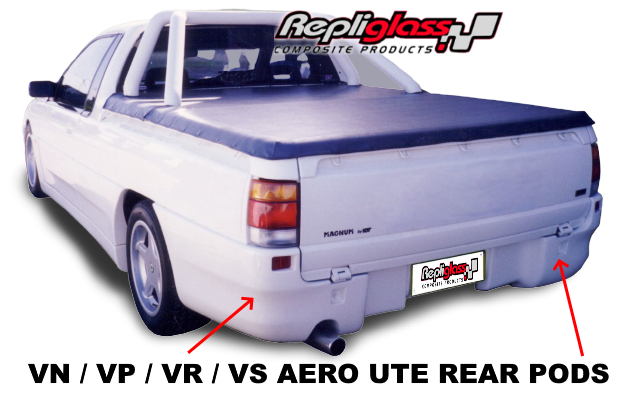 HOLDEN COMMODORE VG / VP / VR / VS UTE AERO REAR BUMPER BAR REAR ...