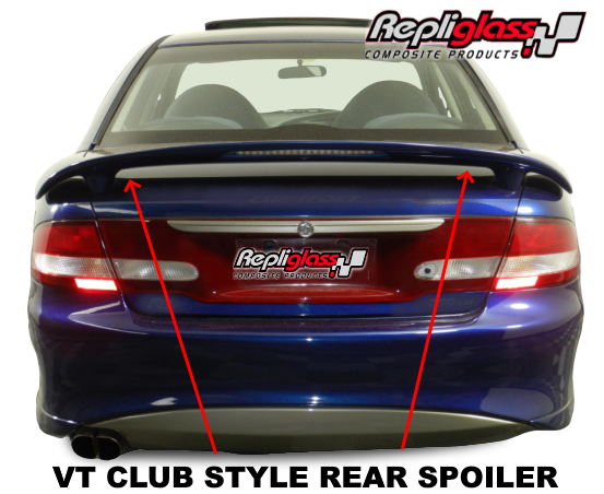 HOLDEN COMMODORE VT SEDAN CLUB STYLE REAR BOOT SPOILER WING ...