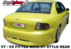 HOLDEN COMMODORE VT / VX SEDAN REAR BUMPER BAR IN THE VY CLUB STYLE ...
