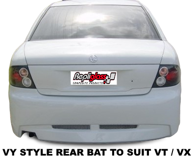 HOLDEN COMMODORE VT / VX SEDAN REAR BUMPER BAR IN THE VY CLUB STYLE ...
