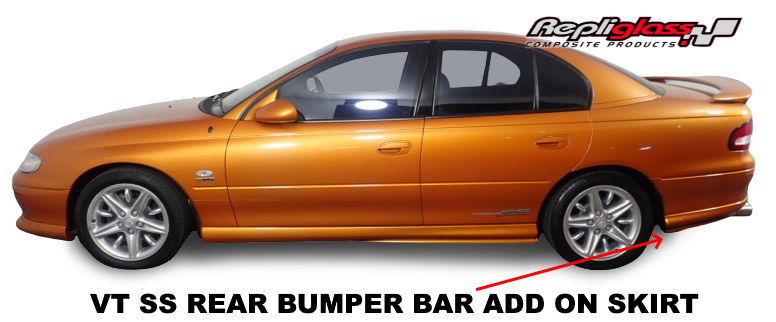HOLDEN COMMODORE VT SS SEDAN REAR BUMPER BAR ADD ON SPOILER LIP SKIRT ...
