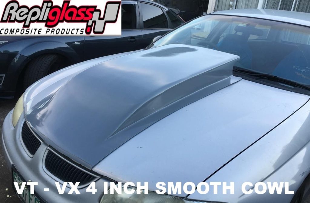 HOLDEN COMMODORE VT / VX 4 INCH SMOOTH REVERSE COWL BONNET HOOD SCOOP ...