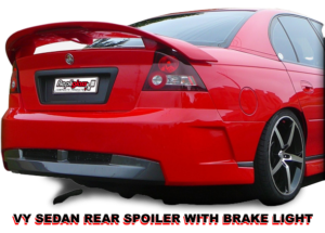 HOLDEN COMMODORE VY SEDAN REAR BOOT SPOILER CLUB SPOILER WITH BRAKE ...