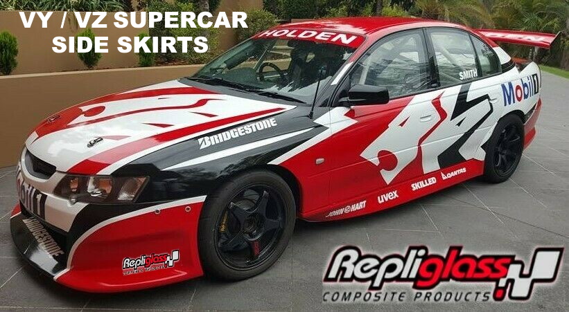 HOLDEN COMMODORE VY / VZ SEDAN V8 SUPERCAR SIDE RACE CAR SIDE SKIRTS ...