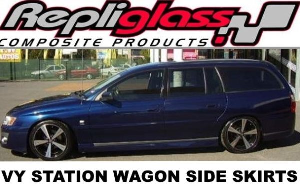 HOLDEN COMMODORE VY / VZ STATION WAGON CLUB STYLE SIDE SKIRTS PAIR ...