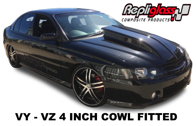 HOLDEN COMMODORE VY / VZ 4 INCH REVERSE COWL BONNET HOOD SCOOP ONLY ...