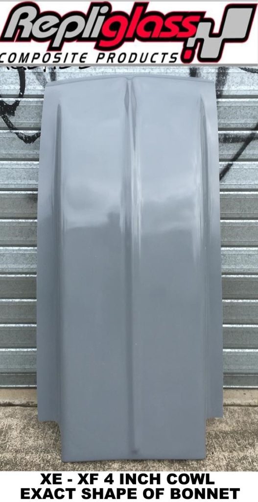 FORD FALCON XE / XF 4 INCH REVERSE COWL BONNET SCOOP EXACT SHAPE OF THE ...