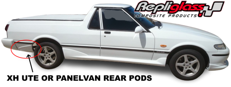 FORD FALCON XH UTE OR PANELVAN XR STYLE REAR QUARTER POD SPOILERS ...