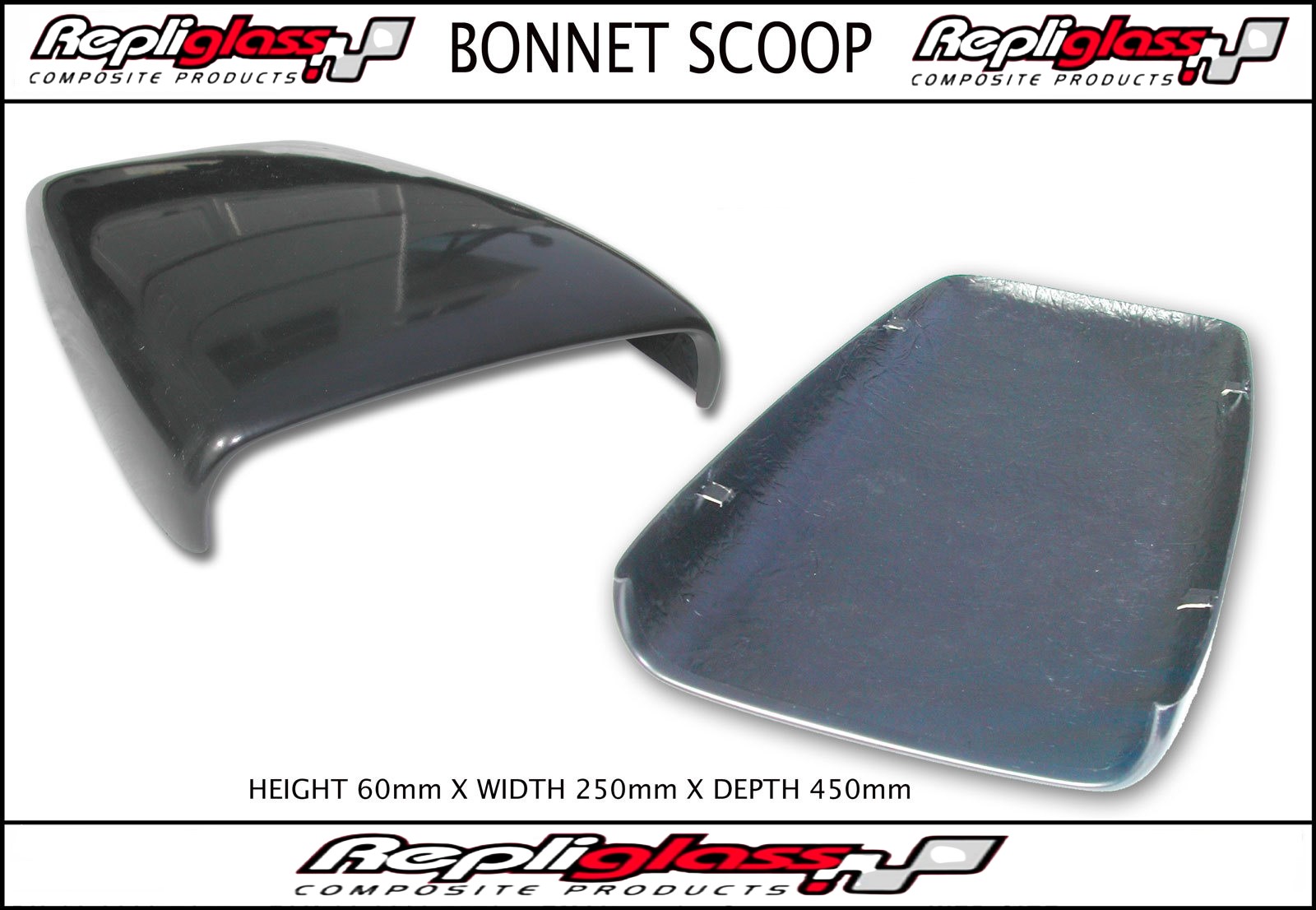 UNIVERSAL SMALL MINI HORNET BONNET SCOOP STREET OR DRAG – Repliglass ...