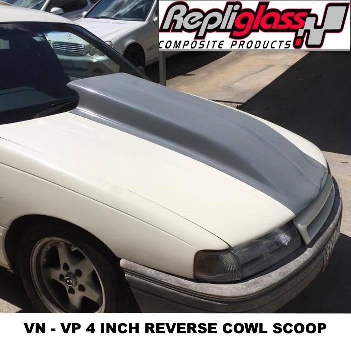 HOLDEN COMMODORE VN / VP 4 INCH REVERSE COWL BONNET HOOD SCOOP ONLY ...