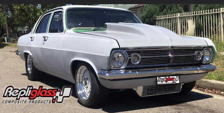 HOLDEN HR 4 INCH REVERSE COWL FIBERGLASS BONNET – Repliglass Pty Ltd