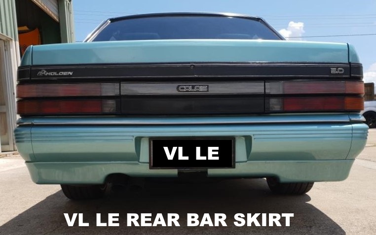 HOLDEN COMMODORE VL LE REAR BUMPER BAR SKIRT LIP SPOILER FIBREGLASS ...