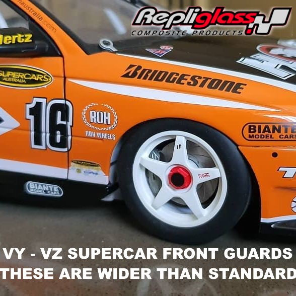 HOLDEN COMMODORE VZ / VY V8 SUPERCAR FIBREGLASS RACECAR FRONT GUARDS ...