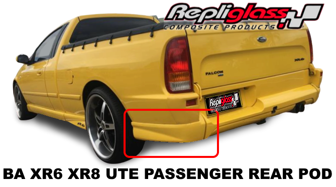 FORD FALCON BA UTE XR6 XR8 REAR PASSENGER SIDE SKIRT CORNER POD ...