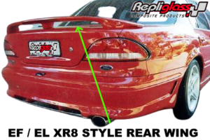 FORD FALCON EF EL XR8 SEDAN REAR BOOT SPOILER WING WITH BRAKE LIGHT ...