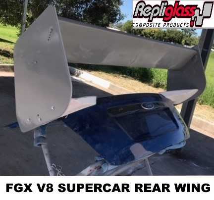 FORD FALCON FGX SEDAN V8 SUPERCAR REAR WING SPOILER FULLY ADJUSTABLE ...